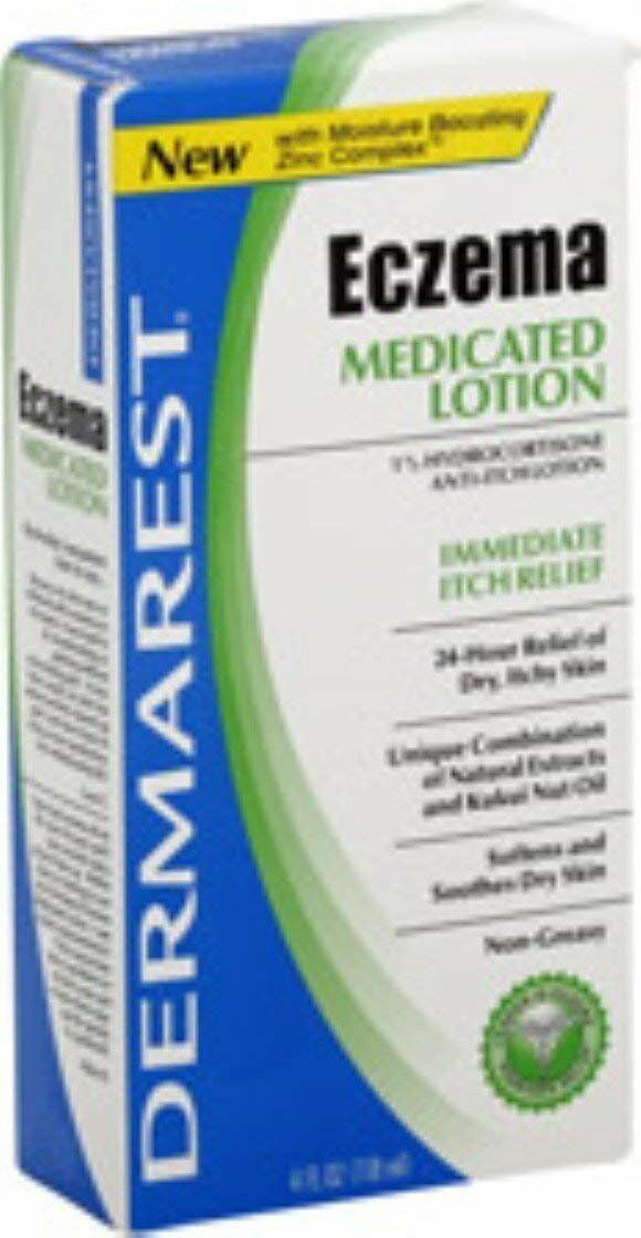 Dermarest Eczema Medicated Lotion, 4 oz, Itching Relief Treatment (Pack ...