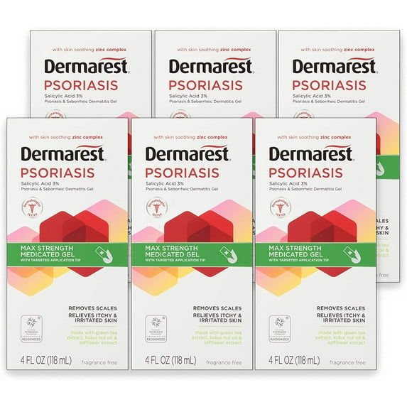 Dermarest Psoriasis Medicated Treatment Gel, Dermatologist Tested, 4 ...
