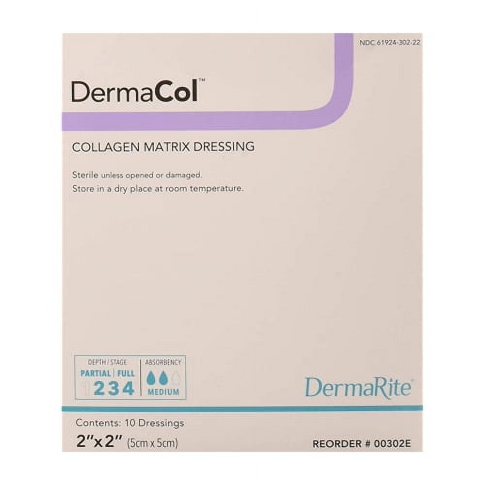 Dermarite Industries Dermacol Collagen Matrix Wound Dressing for Skin ...