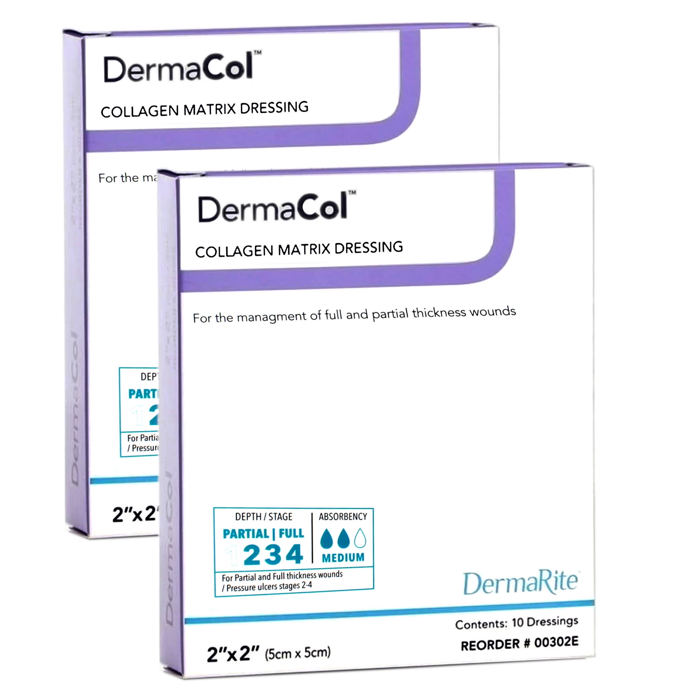 Dermarite Industries Dermacol Collagen Matrix Wound Dressing for Skin ...