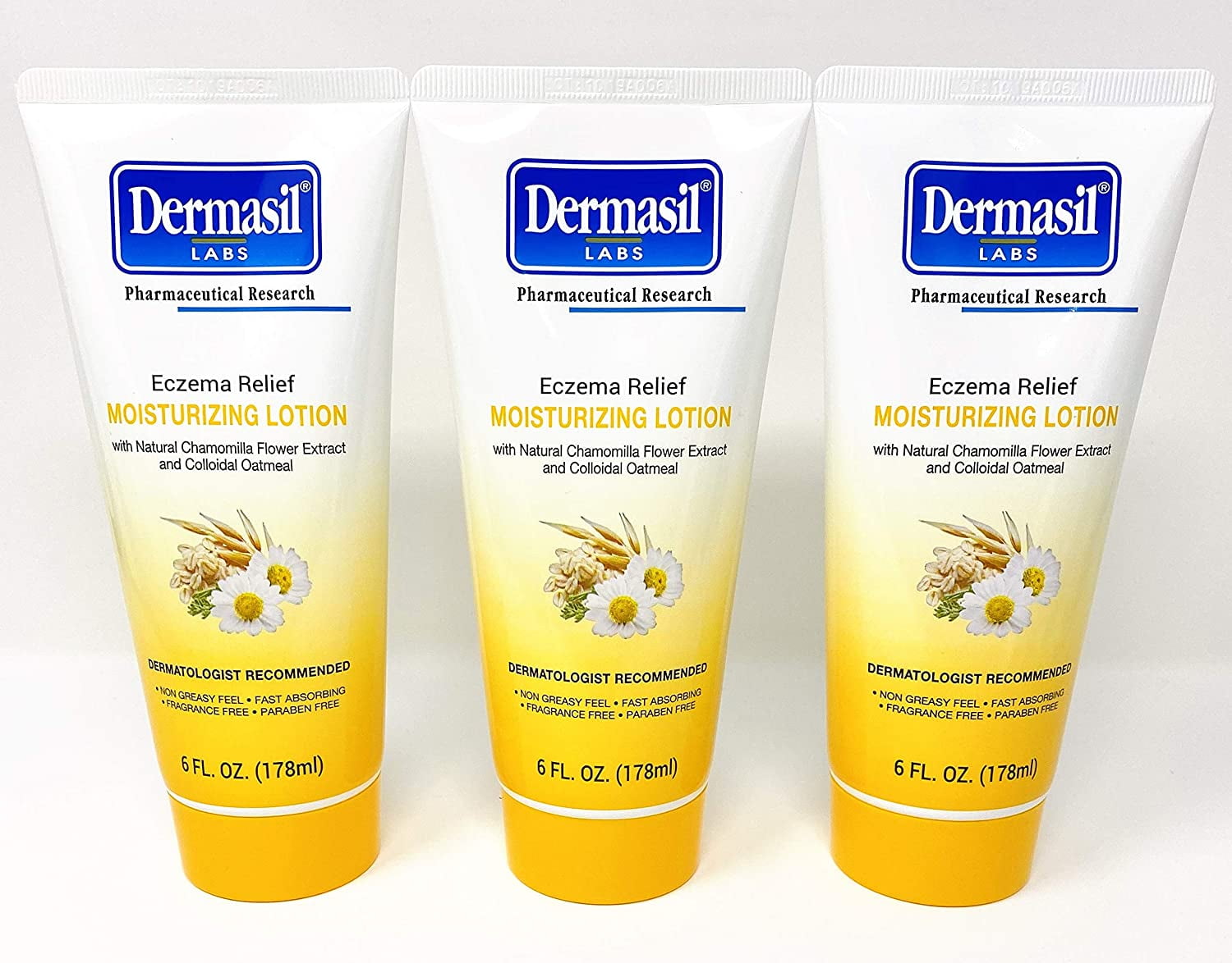 Dermasil Labs Eczema Relief Moisturizing Lotion 6 Fl Oz (3 Pack ...