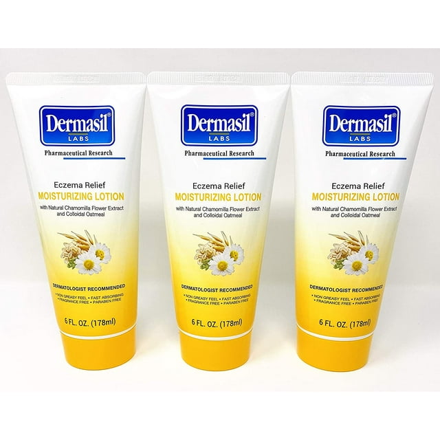 Dermasil Labs Eczema Relief Moisturizing Lotion 6 Fl Oz (3 Pack ...