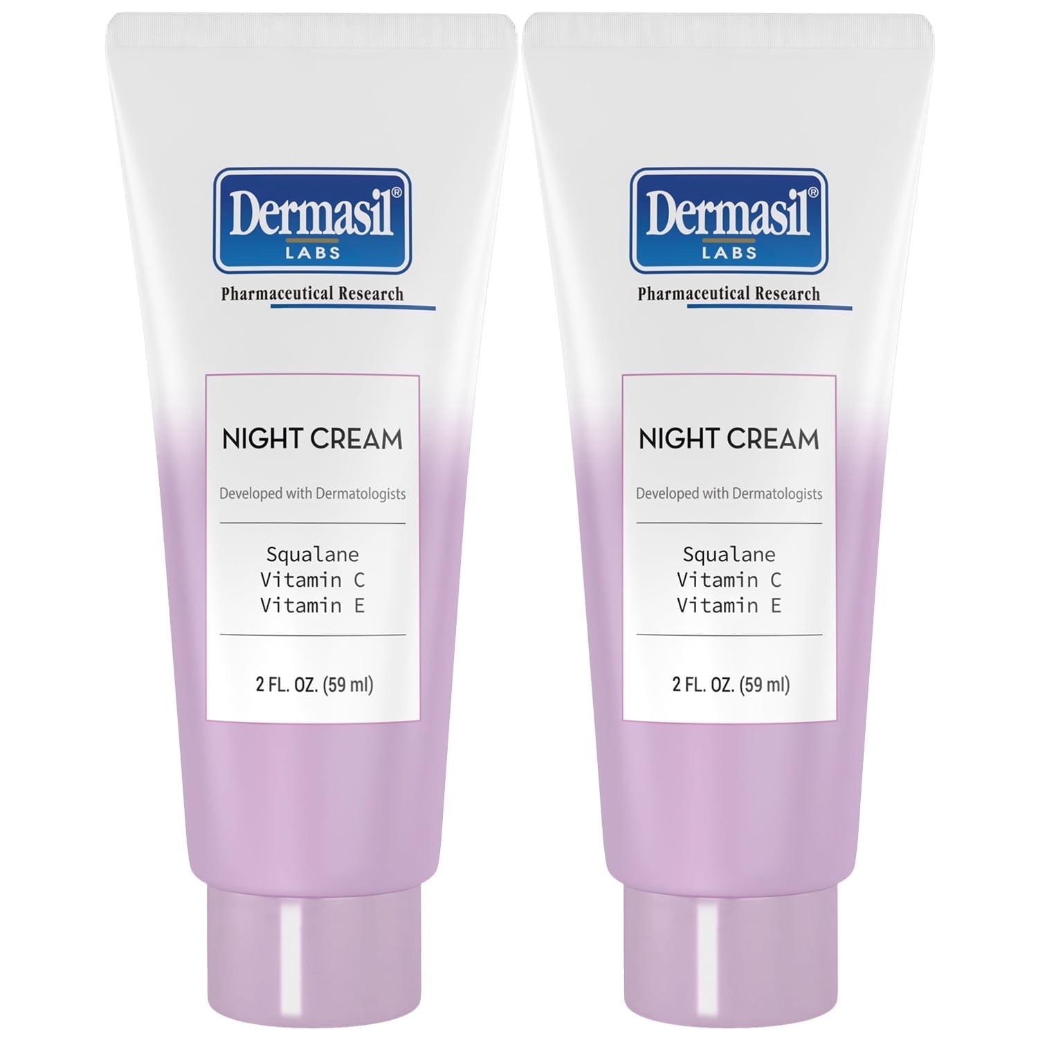 Dermasil Night Cream 2-Pack, Anti-Aging Face Moisturizer with ...