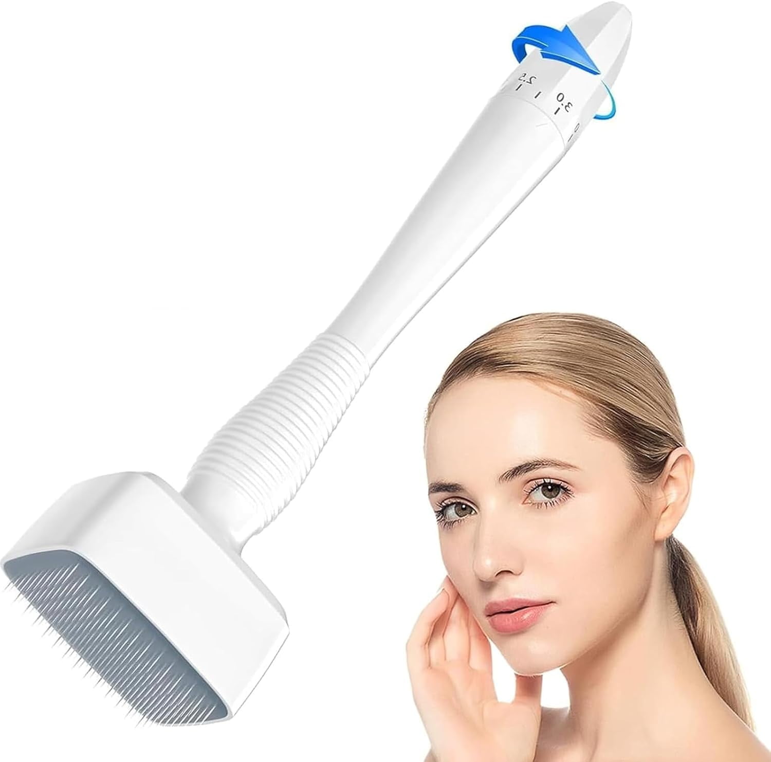 Dermastamp for Hair & Beard Micro-exfoliating Tool,0.25mm Microneedling ...