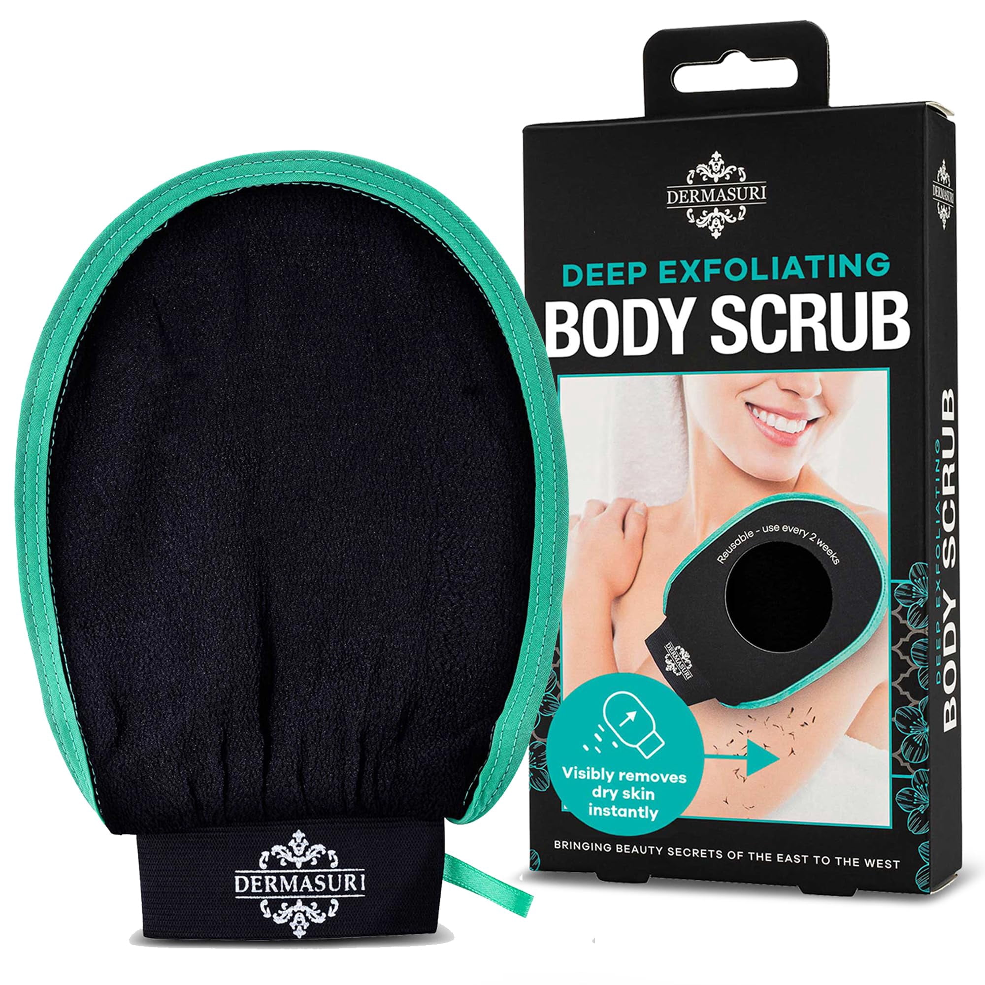 Dermasuri Deep Exfoliating Glove VTF5 - Polishing Mitt Body Scrubber ...