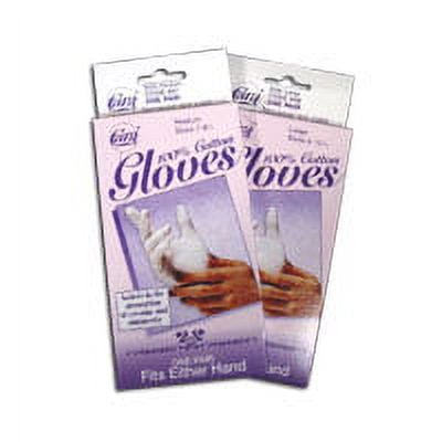 Dermatological Cotton Gloves - Ladies Regular, Cara 82 - 1 Pair/ 3 pack ...