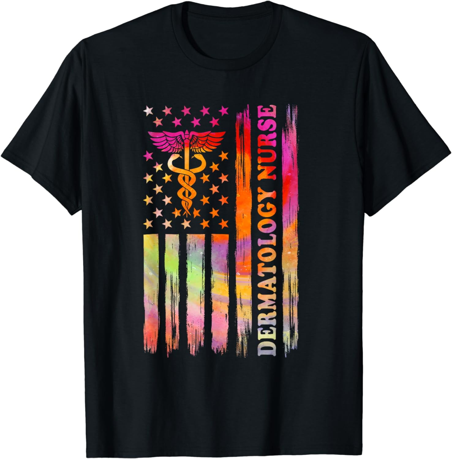 Dermatology Nurse US Flag Dermatology Nursing T-Shirt - Walmart.com
