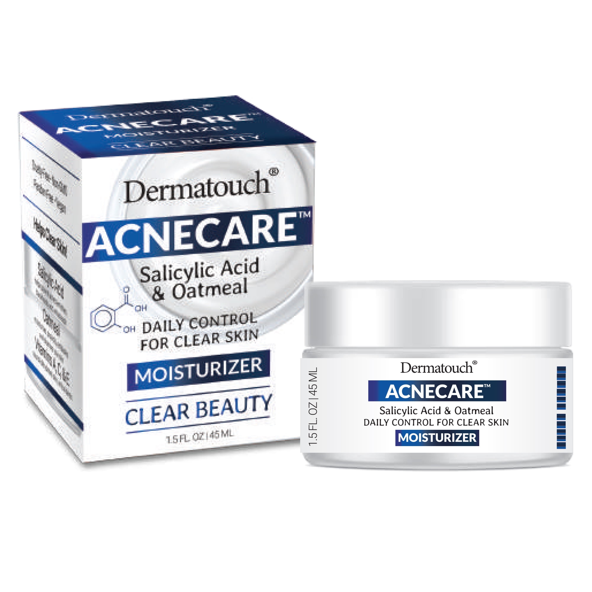 Dermatouch Acne Moisturizer Anti Aging Cream with Salicylic Acid and ...