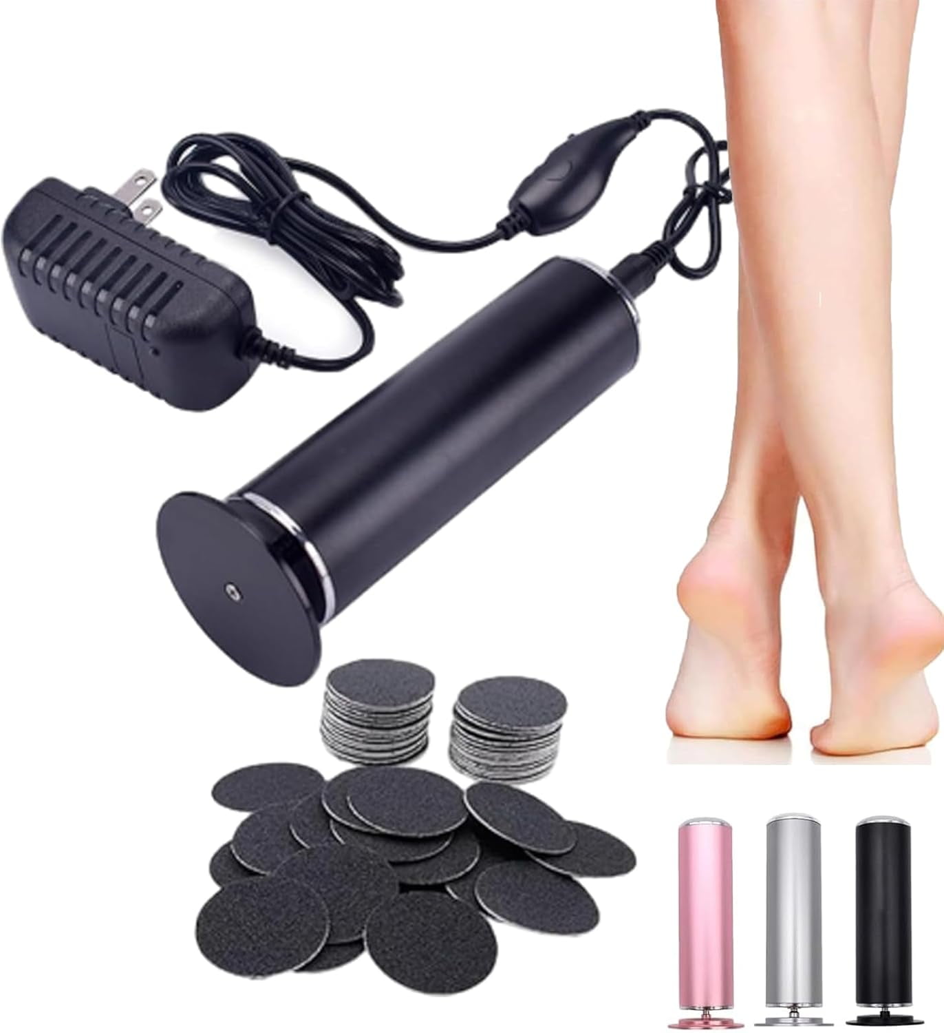 Dermave Electric Foot Callus Remover, Dermawave Electric Foot Callus Remover, Dermavr Electric ...