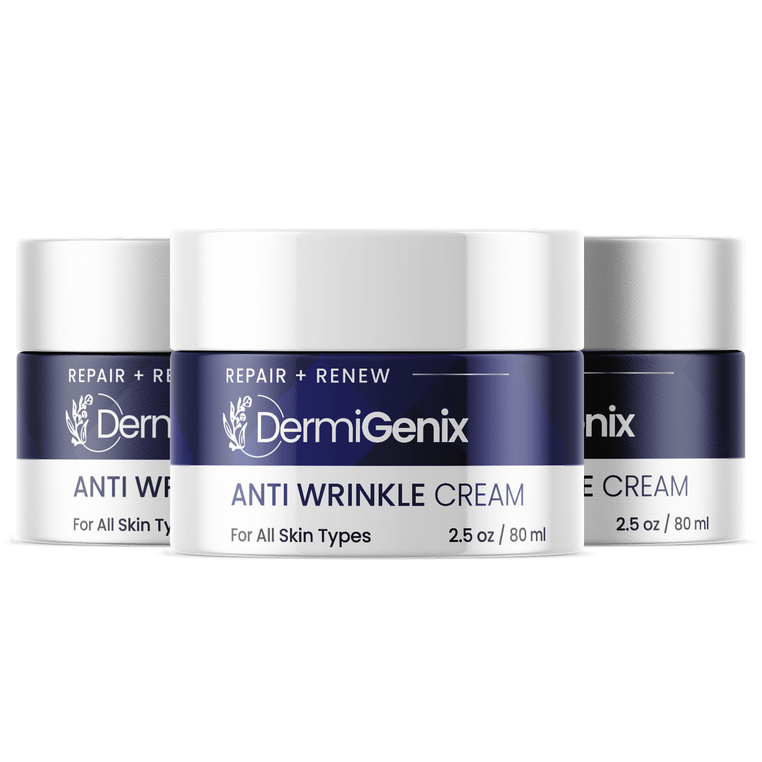DermiGenix Anti-Wrinkle Cream Advanced Skin Moisturizer for Repair and ...