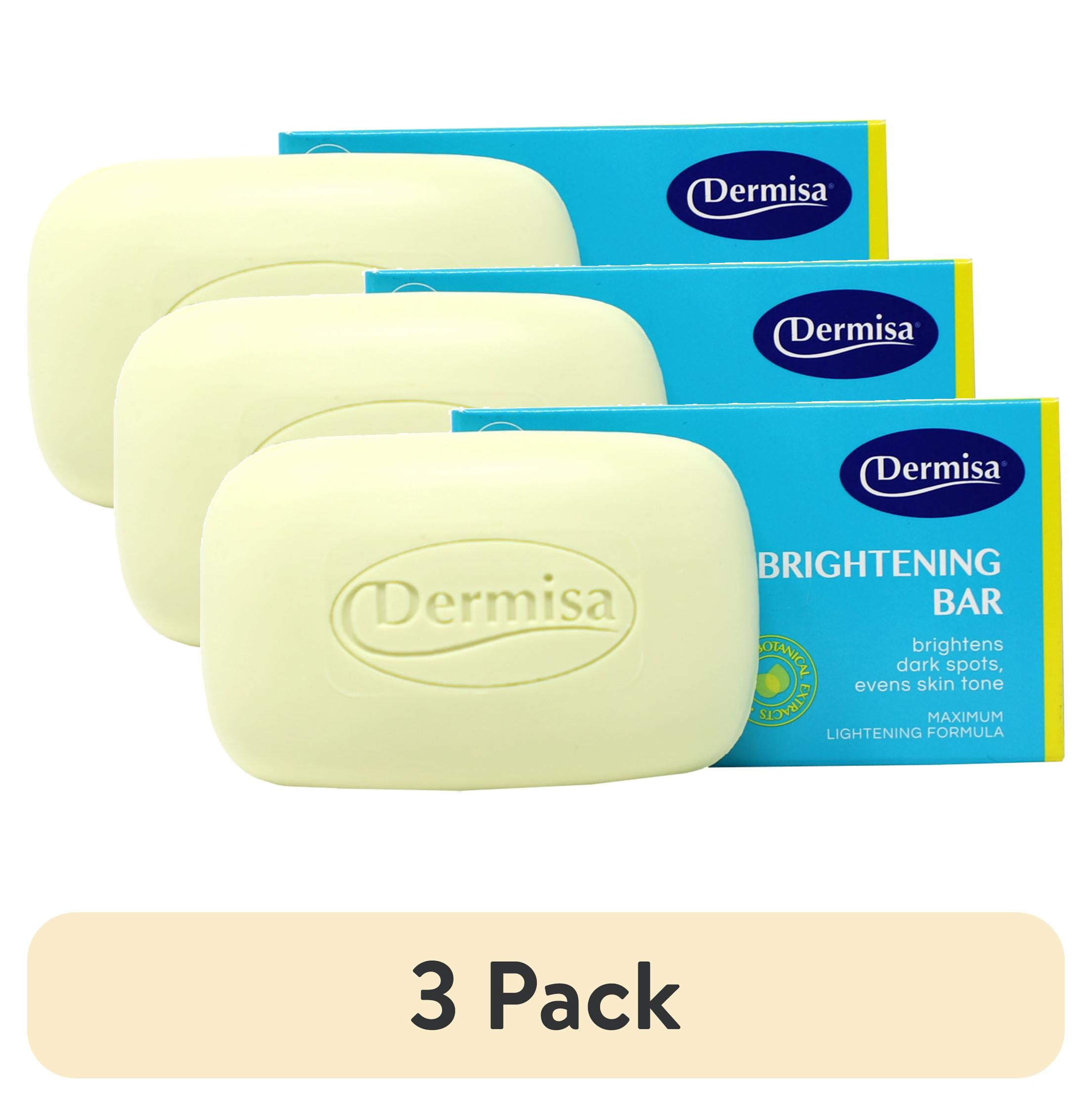 (3 pack) Dermisa Brightening Facial Bar Soap, with Natural Botanical ...