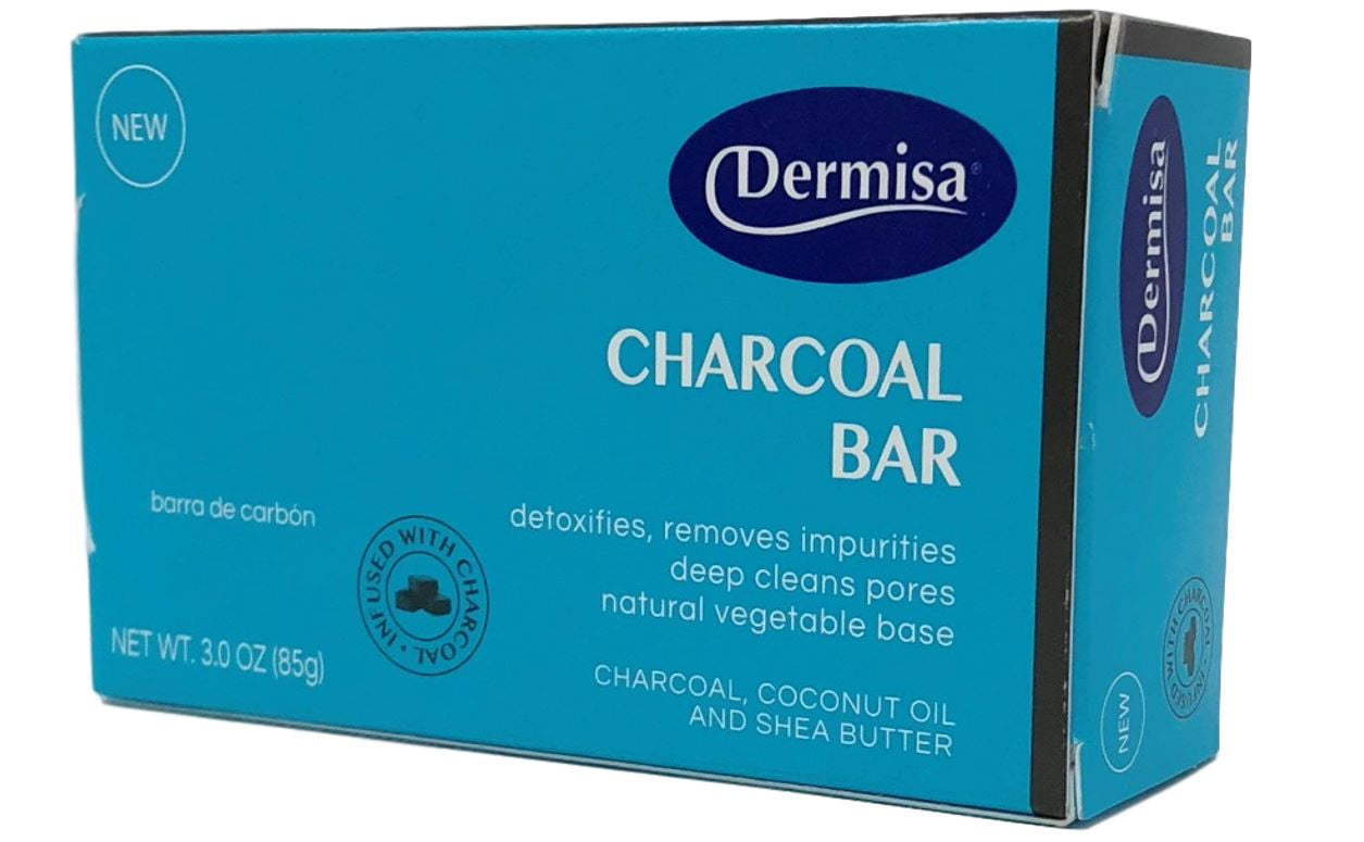 Dermisa Charcoal Soap, Cleansing Bar, Activated Charcoal, Coconut Oil ...
