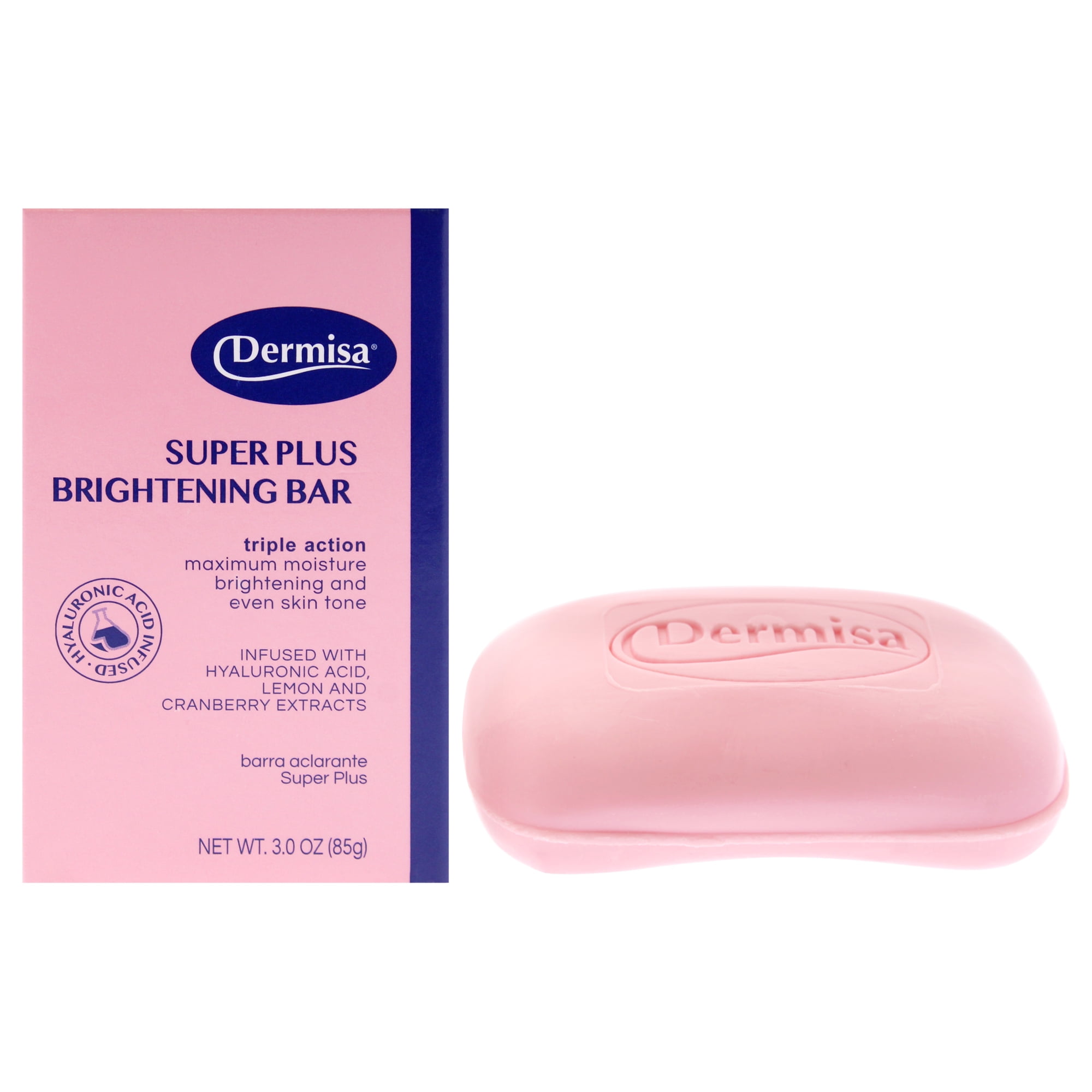 Dermisa Skincare Brightening Bar Soap, Hyaluronic Acid, Glycerin ...