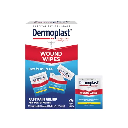Dermoplast 3-in-1 Medicated First Aid Cloths, Analgesic & Antiseptic ...