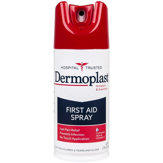 Dermoplast First Aid Pain Relieving Antibacterial Spray, 2.75 oz HSA ...