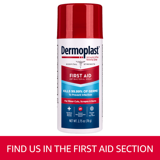 Dermoplast First Aid Spray, Antiseptic & Analgesic Spray for Minor Cuts ...