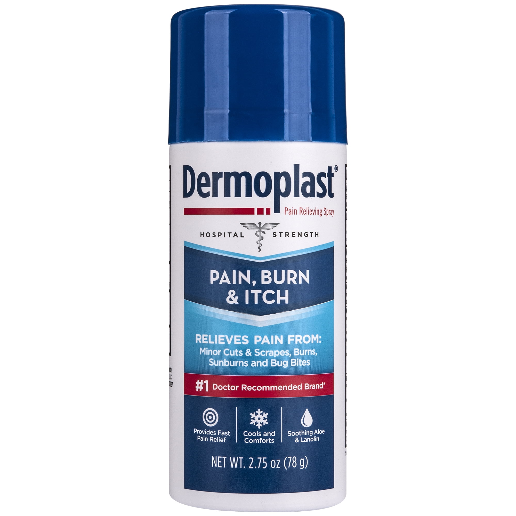 Dermoplast Pain, Burn & Itch Relief Spray for Minor Cuts, Burns and Bug ...
