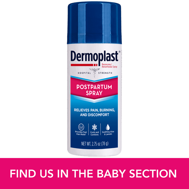 Dermoplast Postpartum Perianal Pain Relief Spray, Unscented, 2.75 oz ...