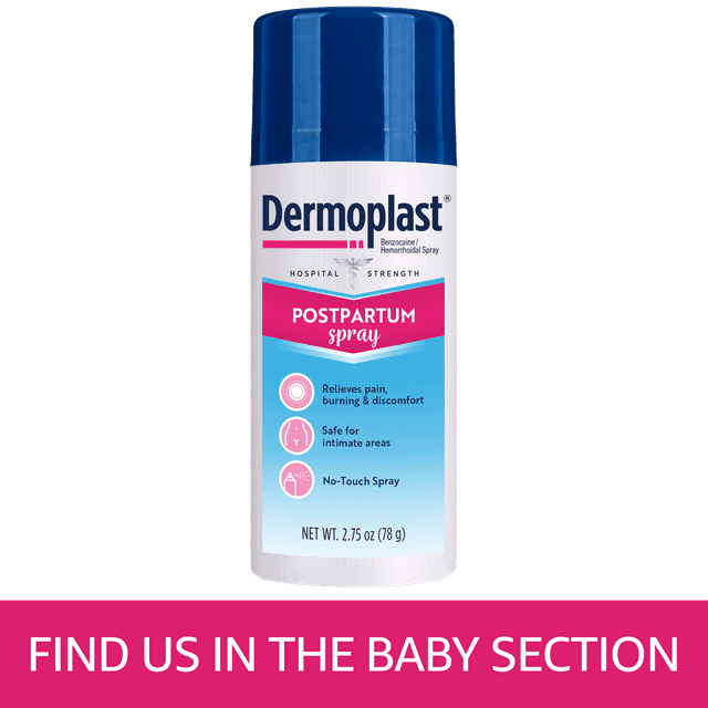 Dermoplast Postpartum Perianal Pain Relief Spray, Unscented, 2.75 oz ...