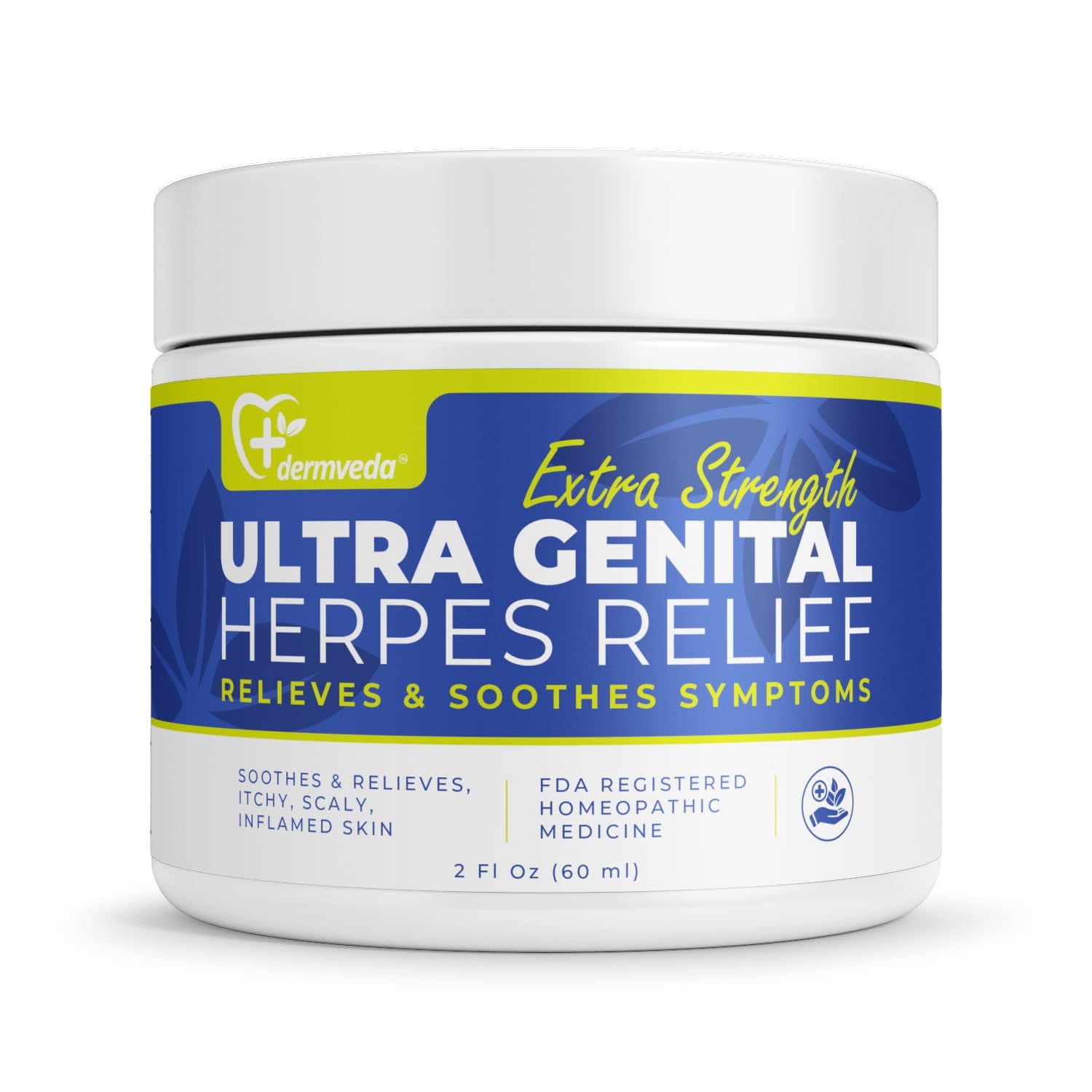 Dermveda Ultra Genital Herpes Relief Cream, Soothing Treatment for ...
