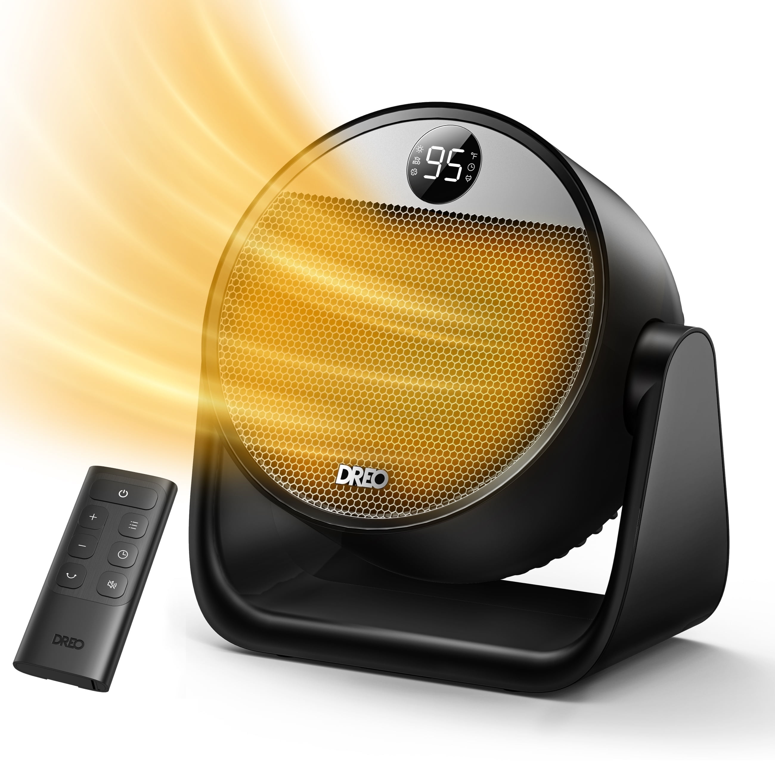 DREO Heater, Space Heater with 60° Adjustable Tilt, 1500W Electric ...
