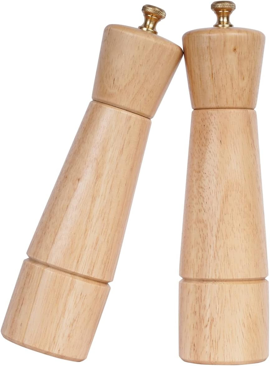 DeroTeno Salt and Pepper Grinder Set, Adjustable Ceramic Grinder Salt ...