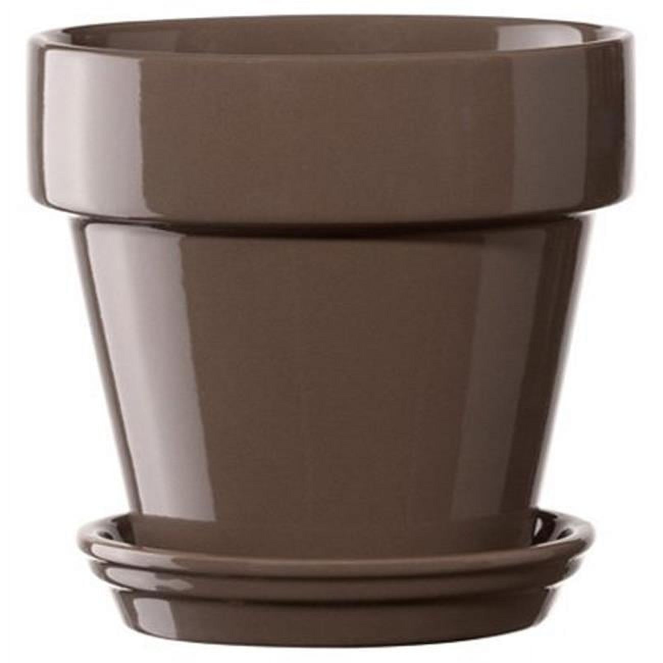 Deroma 5700364AF 5.5 in. Brown Ceramic Planter - Pack Of 8 - Walmart.com