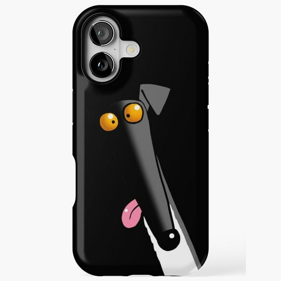 Derp in the Dark – Funny Dog Art Phone Case for iPhone 17 16 15 14 13 ...