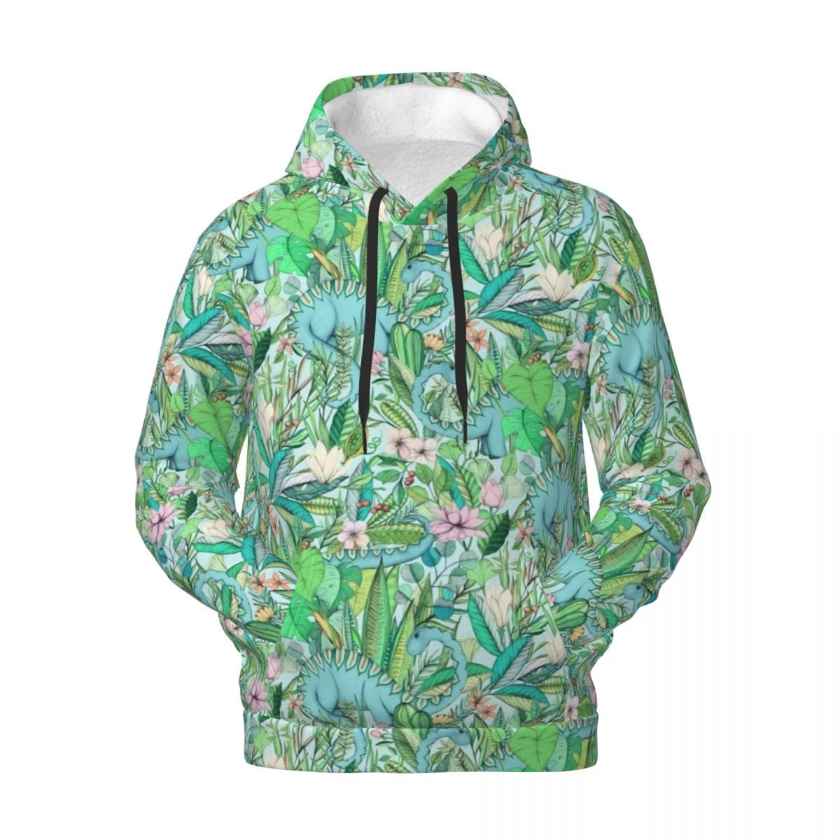 Derpy Dinosaurs Casual Hoodies Men Cartoon Cute Dinosaur Raptor Modern ...