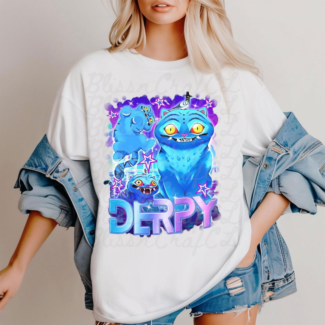 Derpy T-Shirt, Demon Hunter Tiger Shirt, Derpy the Tiger And Bird Demon ...