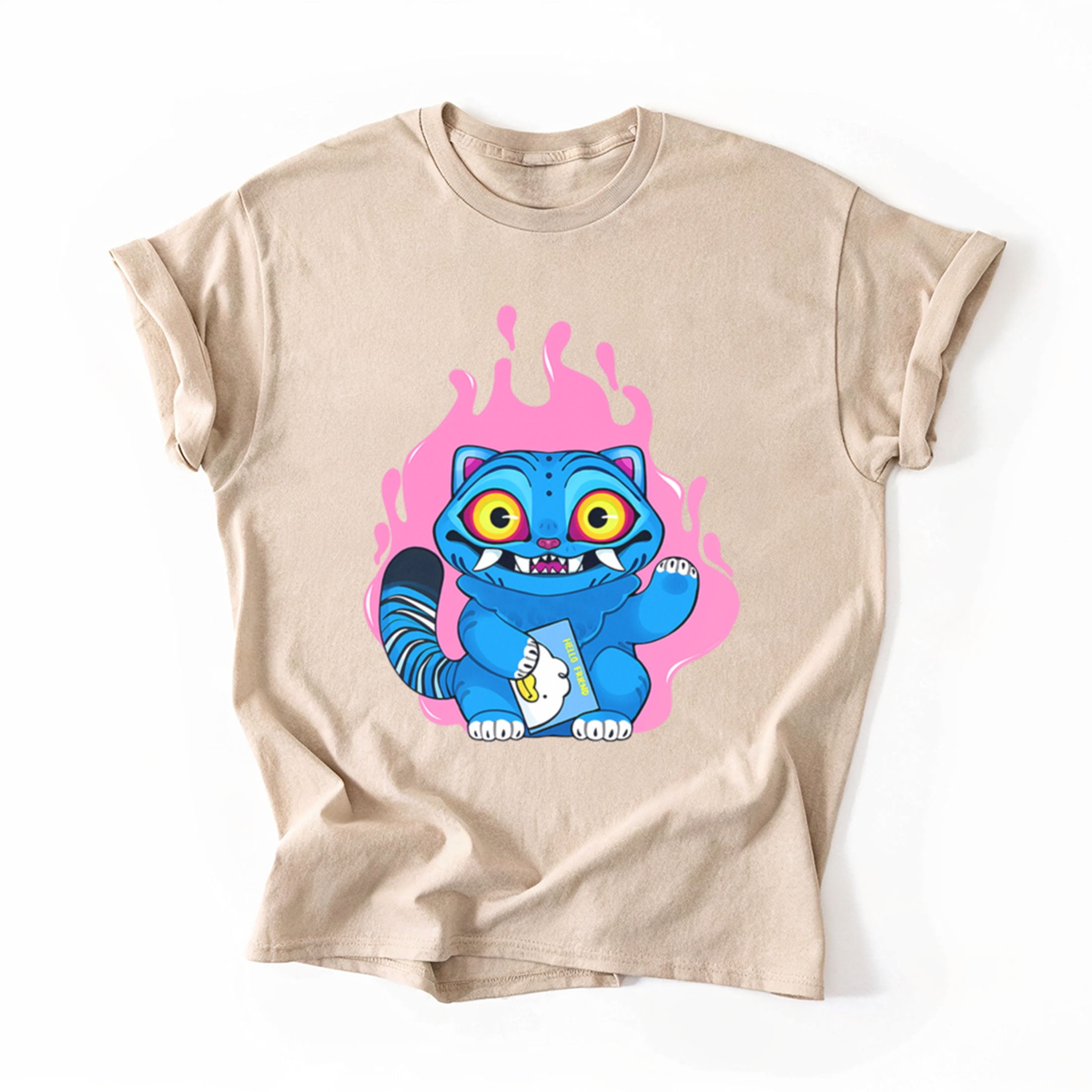Derpy Tiger Kpop Demon Hunter T-Shirt, Derpy the Tiger And Bird Demon ...