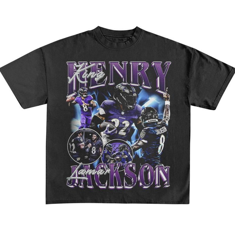 Derrick Henry And Lamar Jackson Football Classic . Henry Vintage ...