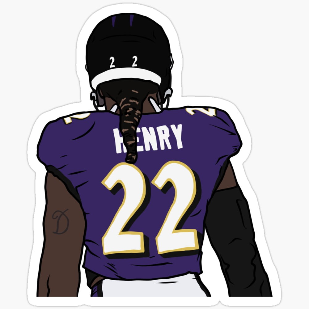 Derrick Henry Back-To Baltimore Sticker Phone Decal Water Bottle ...