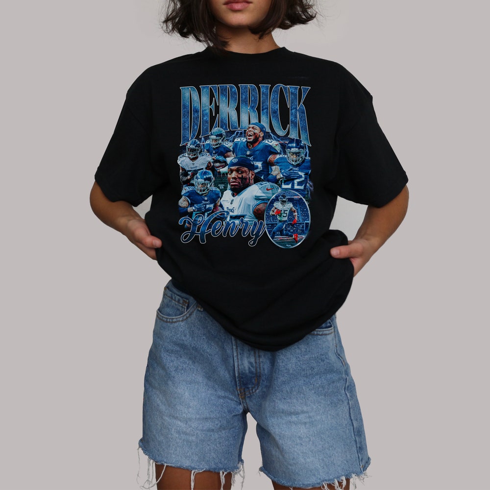 Derrick Henry Vintage Bootleg TShirt, 90s Retro Derrick Henry Graphic ...