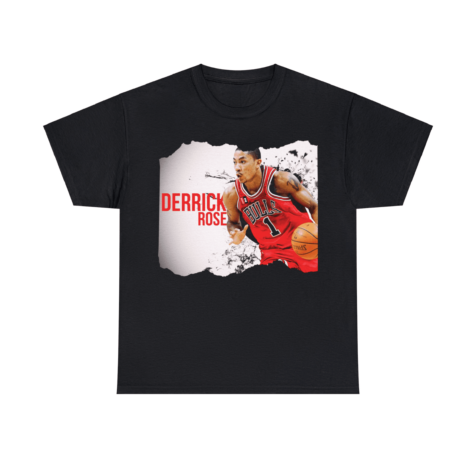 Derrick Rose #1 Basketball Fan Sports T-Shirt Men's T Shirt Tee Cotton ...