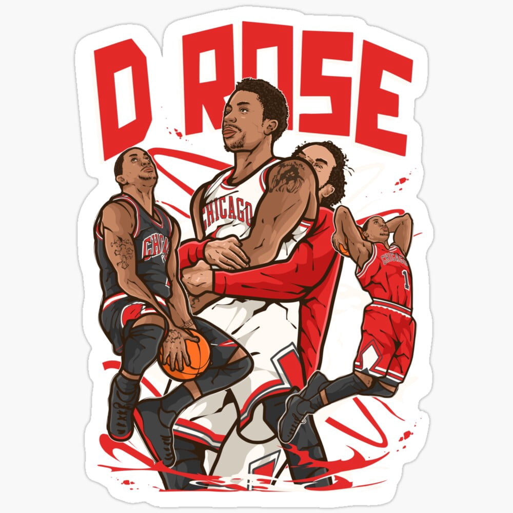 Derrick Rose D Rose Sticker Phone Decal Water Bottle Stickers Car ...