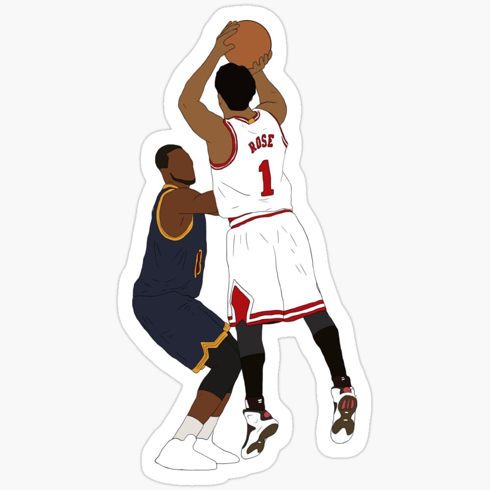 Derrick Rose Game Winner Sticker Phone Decal Water Bottle Stickers Car ...