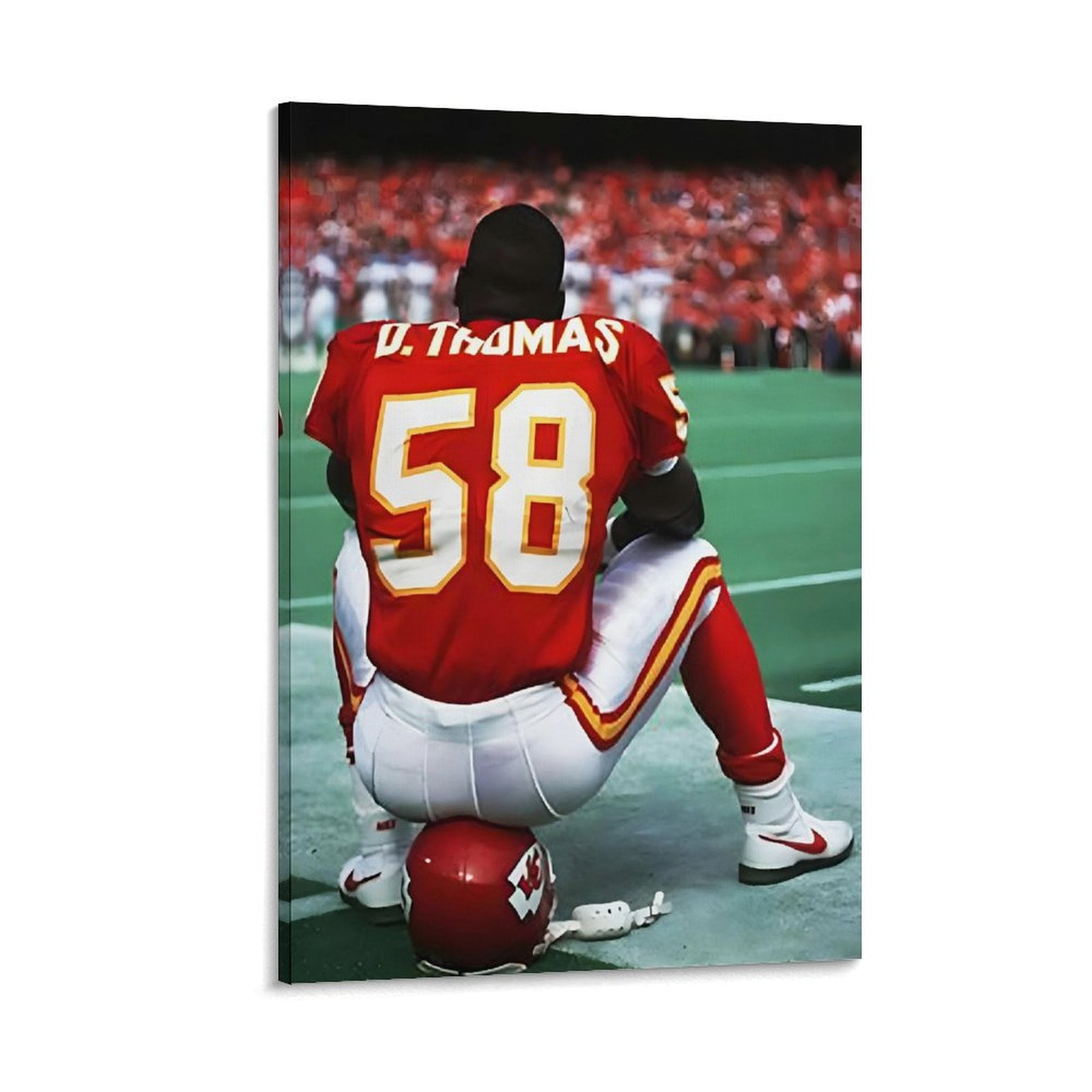 Derrick Thomas Classic Rugby Player Moves Poster (28) Artworks Canvas ...