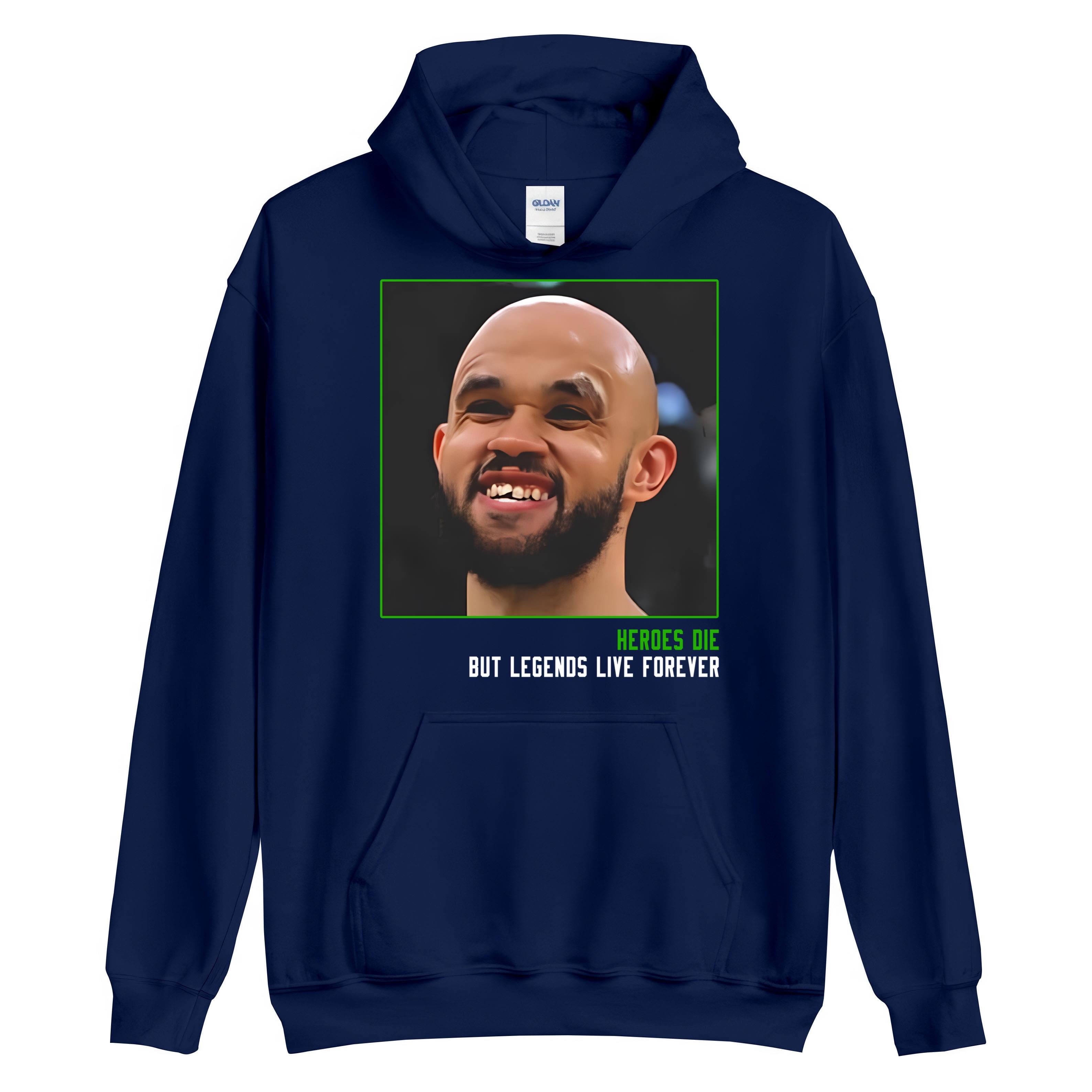 Derrick White Chipped Tooth Heroes Die But Legends Live Forever T Shirt ...