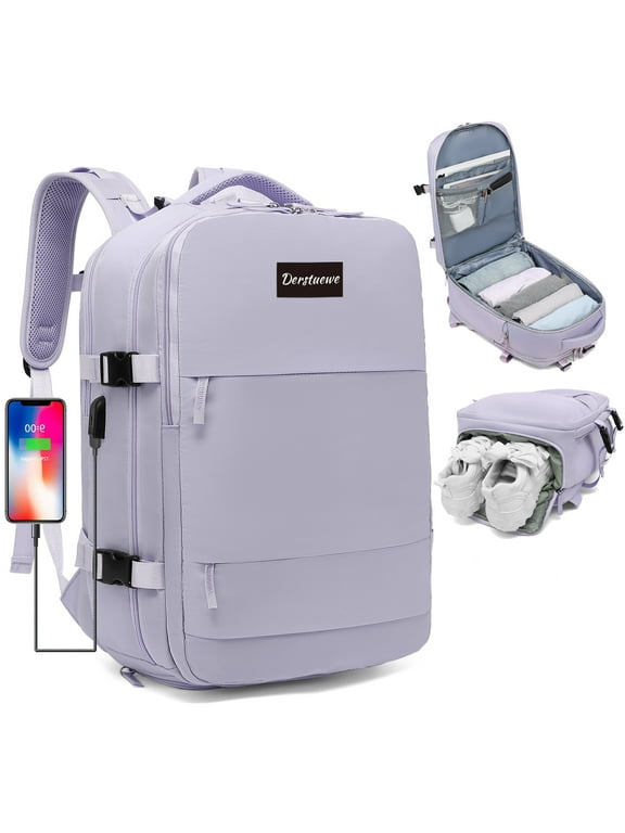 Large Capacity Backpack For Women Men Multiple Pockets And Zippers ...