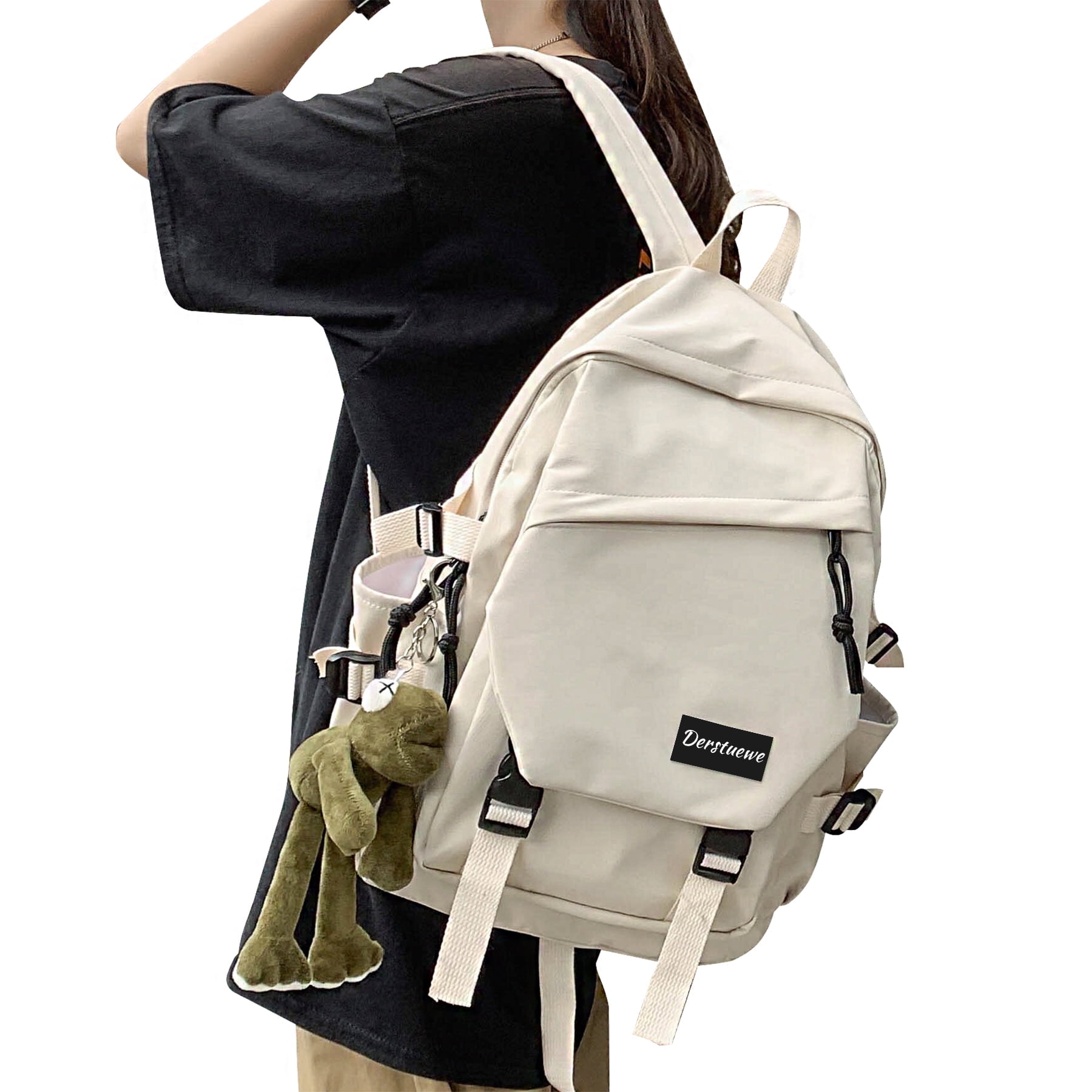 Derstuewe Unisex School Backpack, Lightweight Laptop Bag for College ...