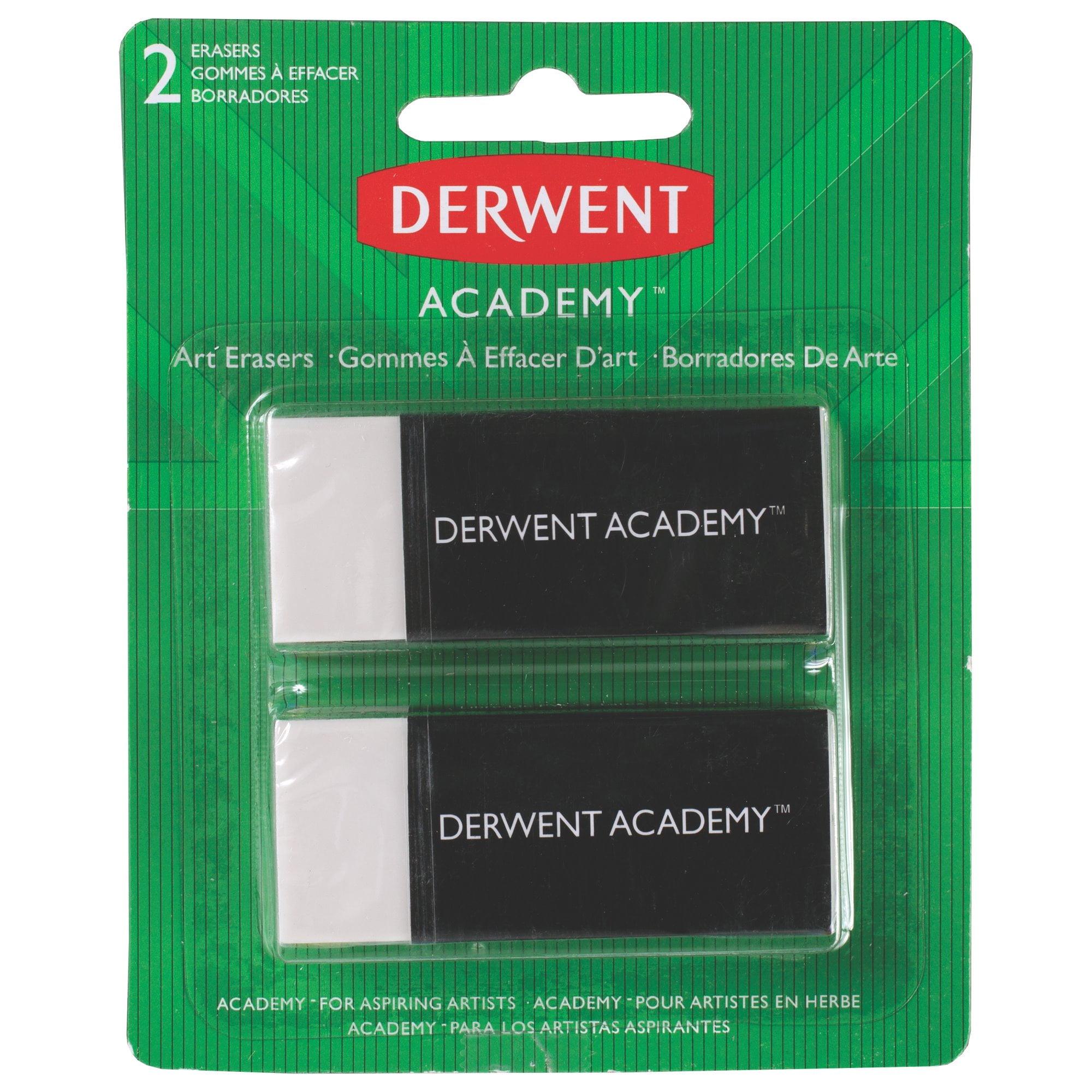 Derwent Academy 2 Pack Art Erasers - - Walmart.com