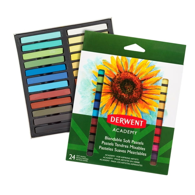 Derwent Academy Soft Pastels, Assorted Colors, 24 Pack (98216 ...