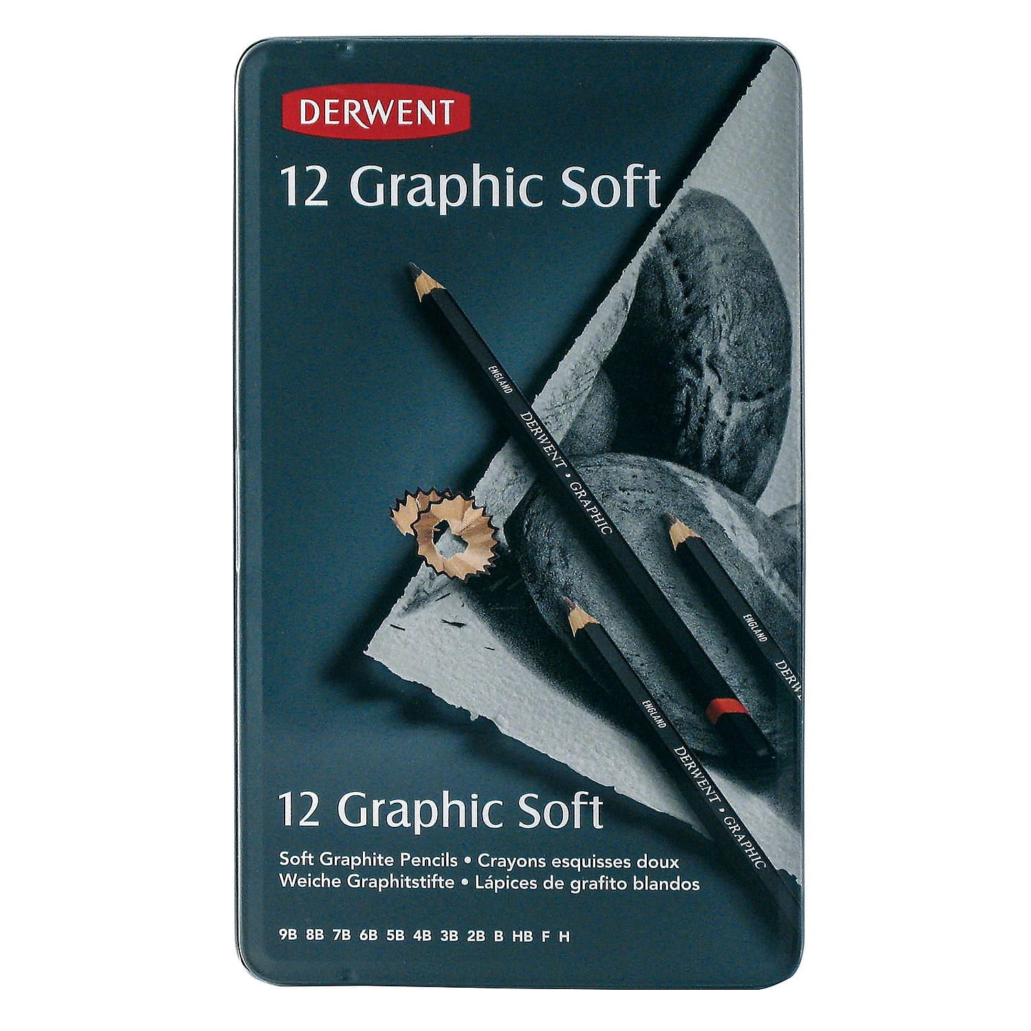 Derwent Graphic Art Pencil - Soft Sketch, Graphite Drawing Set of 12 - Walmart.com