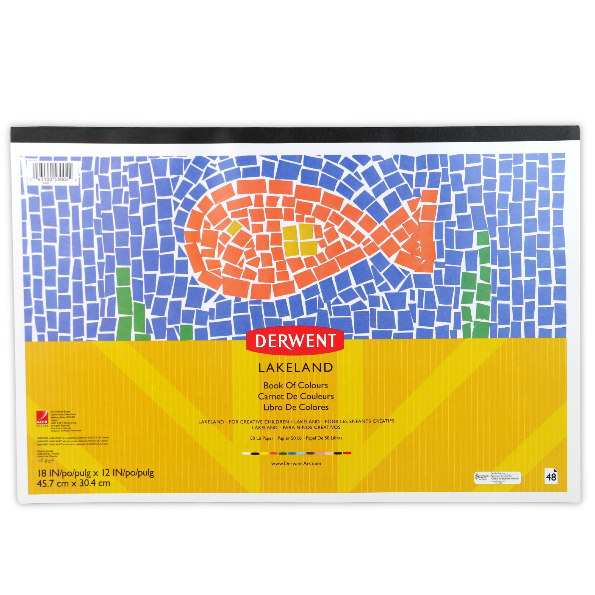 Derwent Lakeland Book of Colors [Construction Paper]: 18 in. x 12 in ...