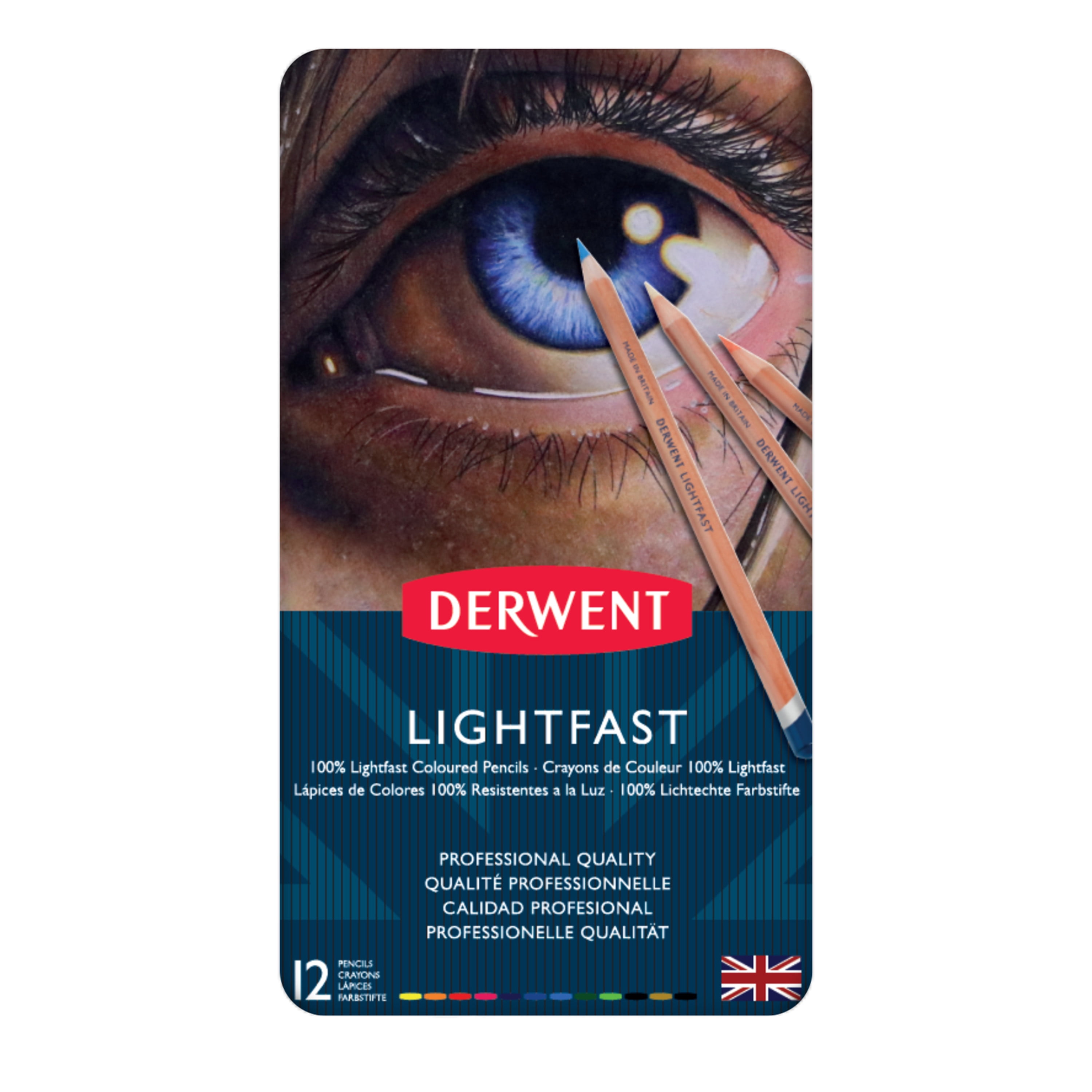 Derwent Lightfast Pencil Set, 12-Color Tin Set - Walmart.com