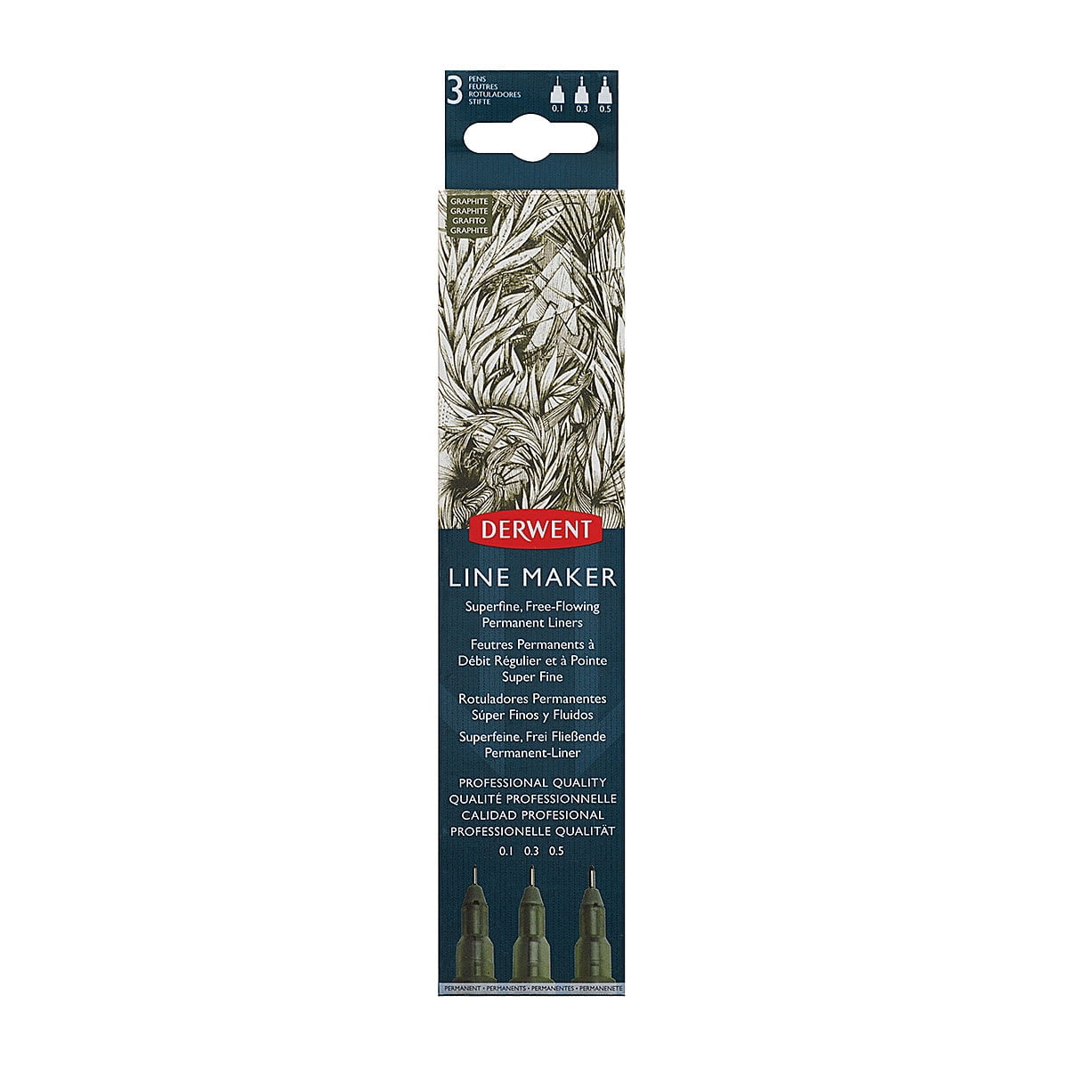 Derwent Line Maker Set, 3-Pens, Graphite - Walmart.com