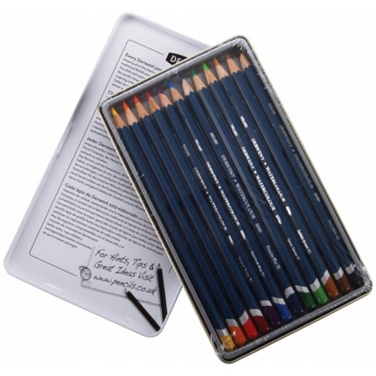 Derwent Watercolor Pencil Tin, 12/pkg - Walmart.com