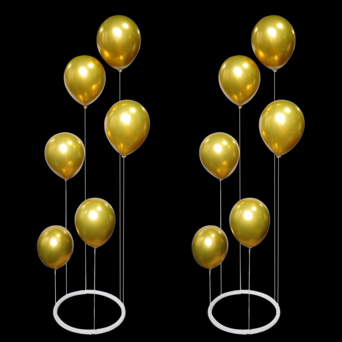 DeryArcle 2 SetsEGSC Round balloon stand,Wedding Balloon Sticks Holder ...