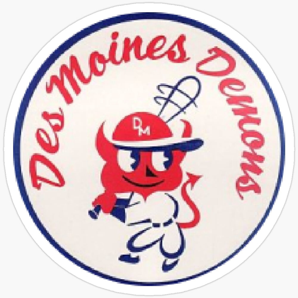 Des Moines Demons Vintage Minor League Baseball Sticker Phone Decal ...
